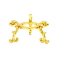 1Pc Large Metal Sphere Display Stand, Gold Triangle Crystal Ball Holder ...