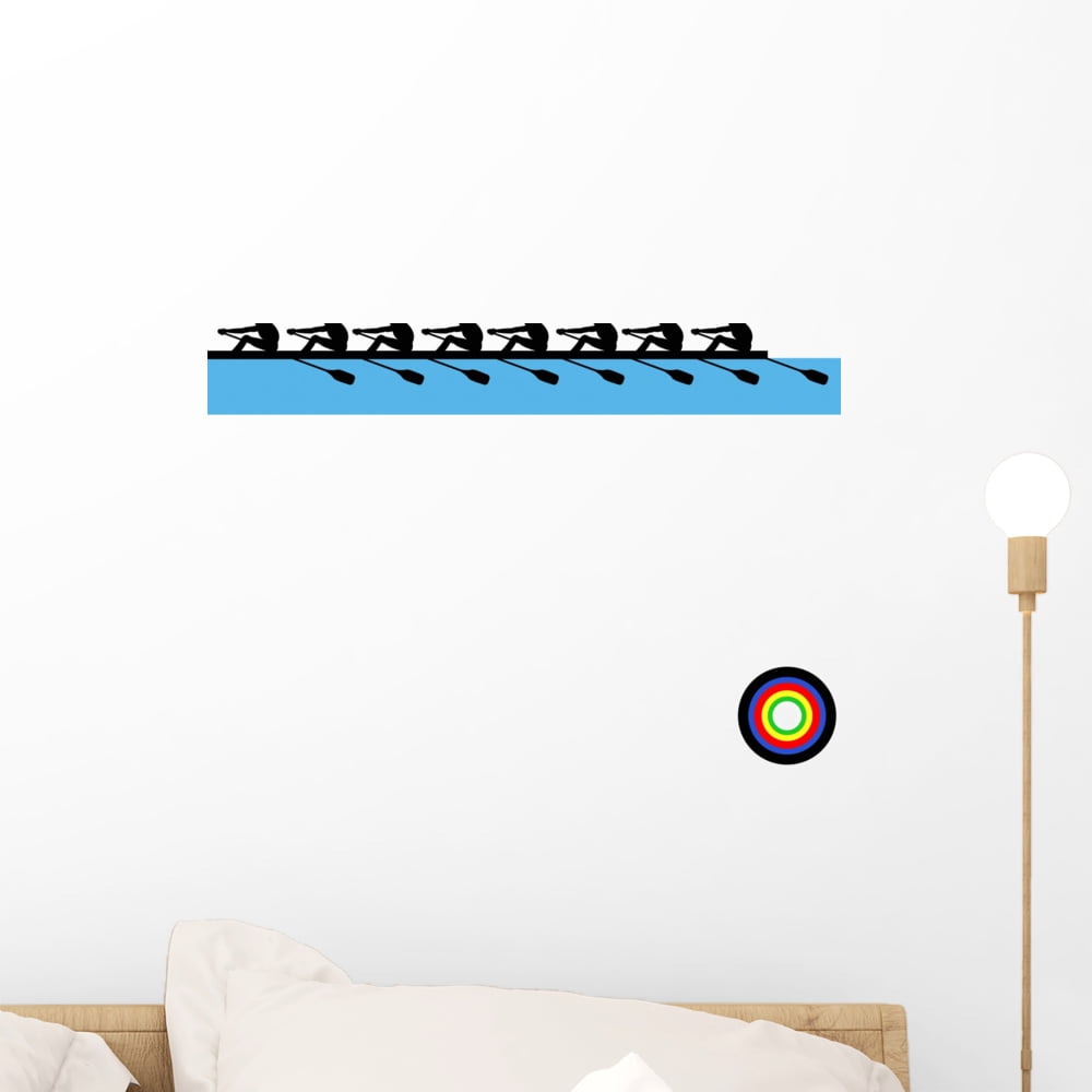 Olympics Rowing Eights Wall Decal Sticker by Wallmonkeys Vinyl Peel and ...