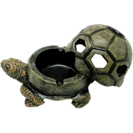 Turtle Ashtrays for Cigarettes Ashtray with Lid, Cute Resin Ash Holder ...