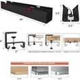 No Drill Under Desk Cable Management Tray, 36" Cord Organizer for Table ...