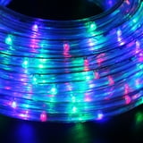 30ft LED Rope Fairy Light, Indoor/Outdoor, Remote, 4 Modes, Multi-Color ...