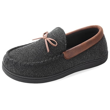 Slack Men's Slip on Slippers with Durable Nonslip Rubber Sole for ...