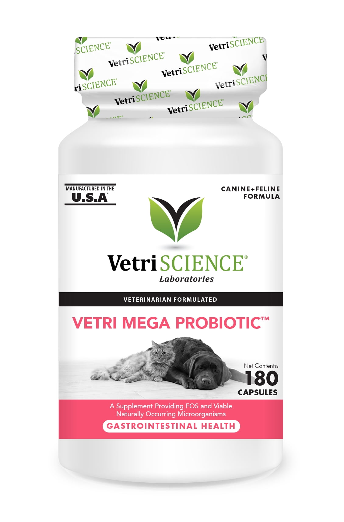 VetriScience Vetri Mega Probiotic, Digestive Relief for Dogs & Cats ...