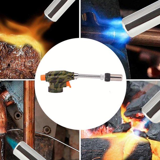 Peggybuy 1300-Degree Portable Gas Flame Torch Flamethrower with ...