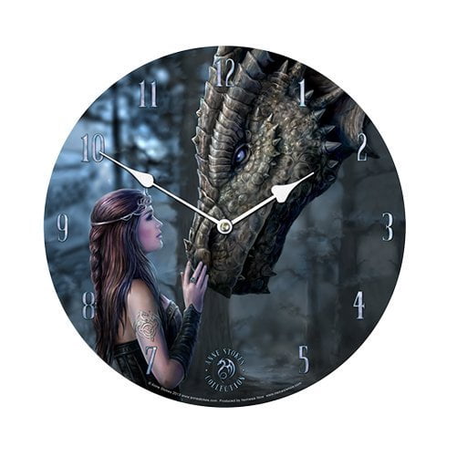 Anne Stokes Once Upon A Time Fairy Dragon Round Wall Clock - Walmart.com