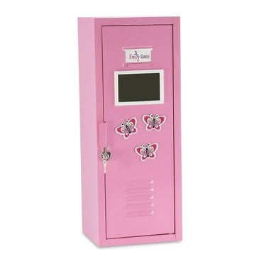 Emily Rose 18 inch Doll Furniture | 18" Doll Bright Pink Locker with ...