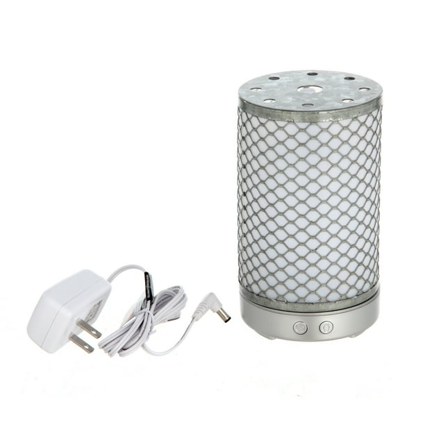Mainstays Cool Mist Ultrasonic Aroma Diffuser, Silver Chain Link ...