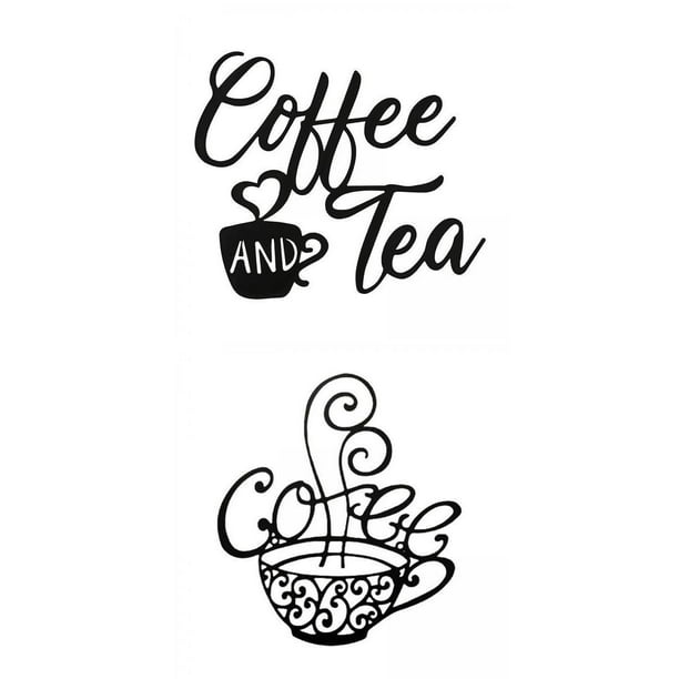 Set of Coffee And Tea Hanging Signs for Farmhouse Decoration - Walmart.ca
