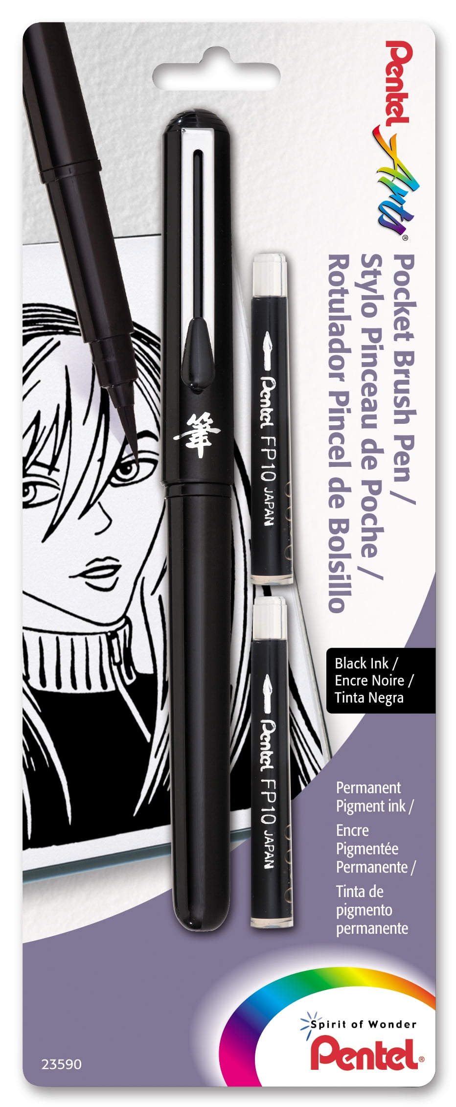 Pentel Pocket Brush Pen - Walmart.com