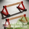 BESTSKY 2Pcs Push Up Bars,Sturdy Triangular Iron Base Wooden Grip ...