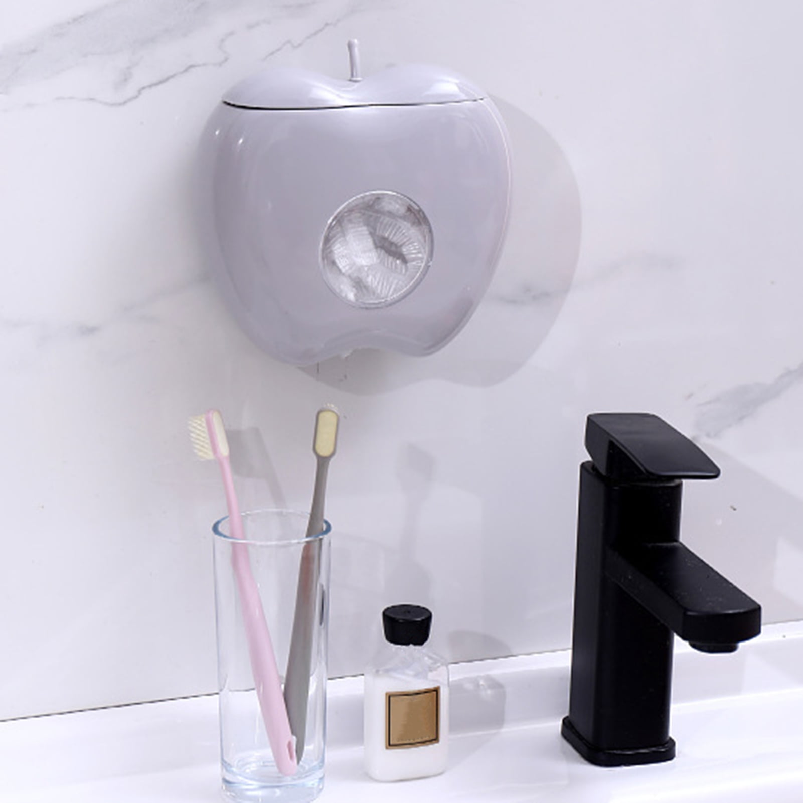 opvise Fresh Keeping Bag Storage Box Transparent Wall-mounted Punch ...