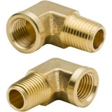 PEX X PEX 90 Degree Elbow Barb Pipe Fitting 3/8 Inch Brass (pack of 10) - Walmart.com
