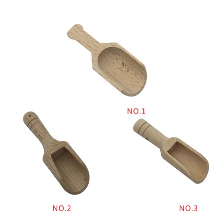 Wood Bath Salt Spoon Wooden Tea Milk Coffee Bean Scoop; Mini Candy ...