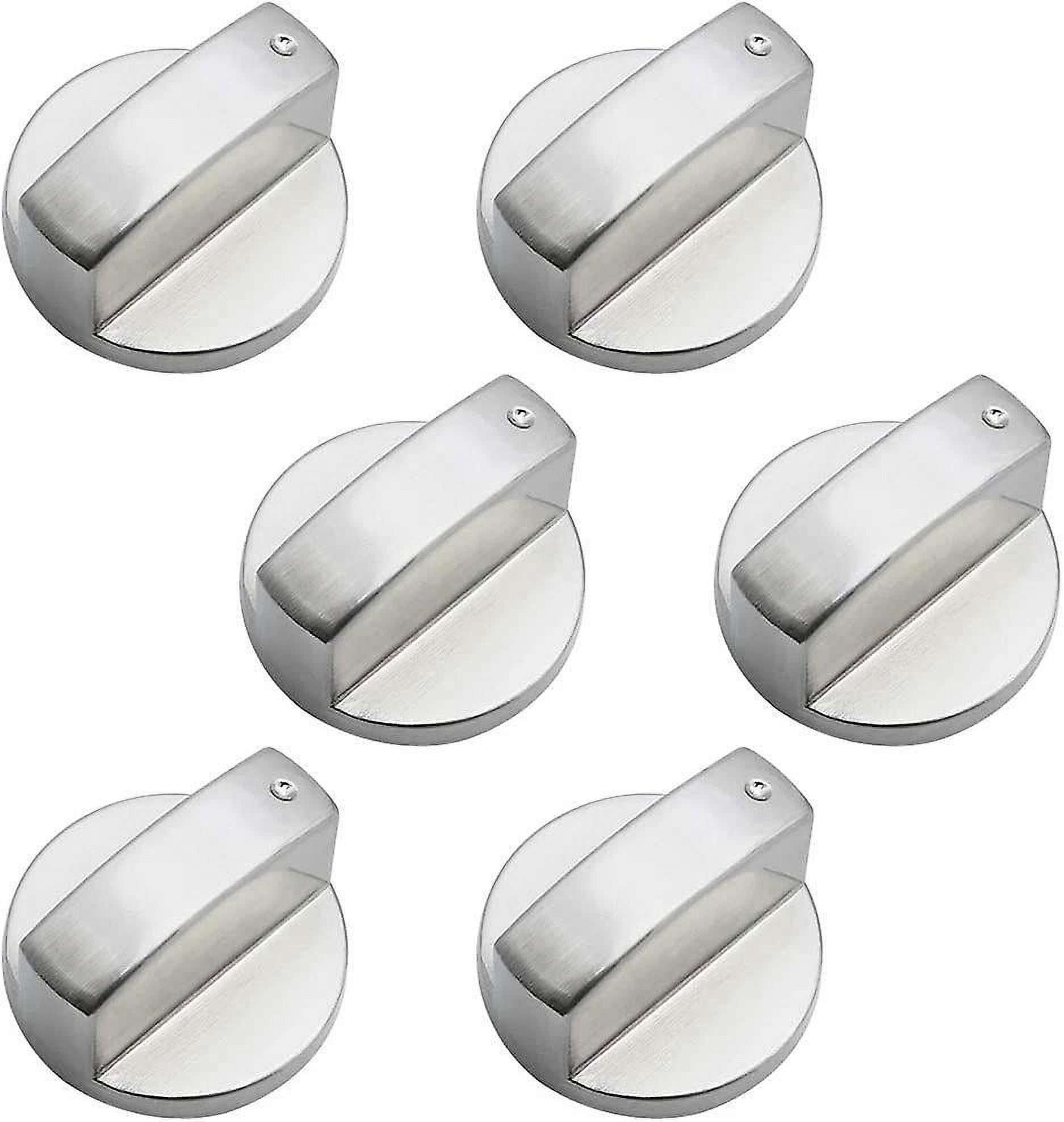 6 Pieces Universal Metal Control Knobs Gas Stove Knob 6mm Universal ...