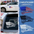 1776-2026 American Flag Car Decal for 4th of July, 250th Anniversary ...