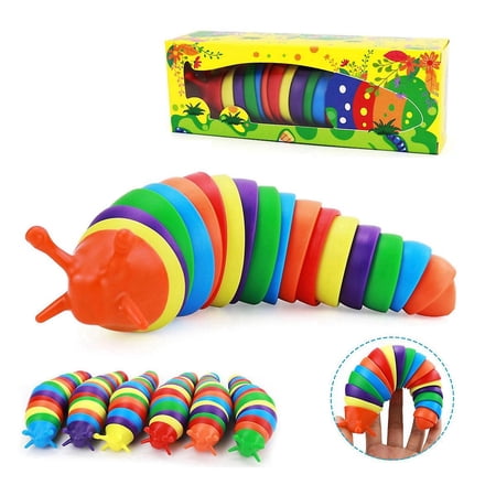 Fidget Slug Sensory Toys Articulated Fingers 3d Slug Fidget Toy Anxiety ...