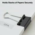"Staples Small Metal Binder Clips, Black, 0.75"" Size, 0.38"" Capacity ...