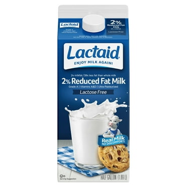 Great Value Lactose Free Whole Vitamin D Milk, Half Gallon, 64 fl oz ...