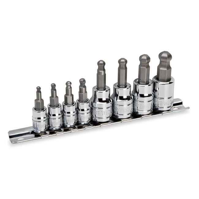 Powerbuilt- 8 pc 1/4in & 3/8in Drive SAE Wobble Hex Bit Socket Set ... Powerbuilt- 8 pc 1/4in & 3/8in Drive SAE Wobble Hex Bit Socket Set ...