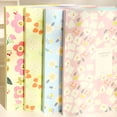 6 Pockets Expanding File Folder Flower Pattern File Organiser Sorting ...