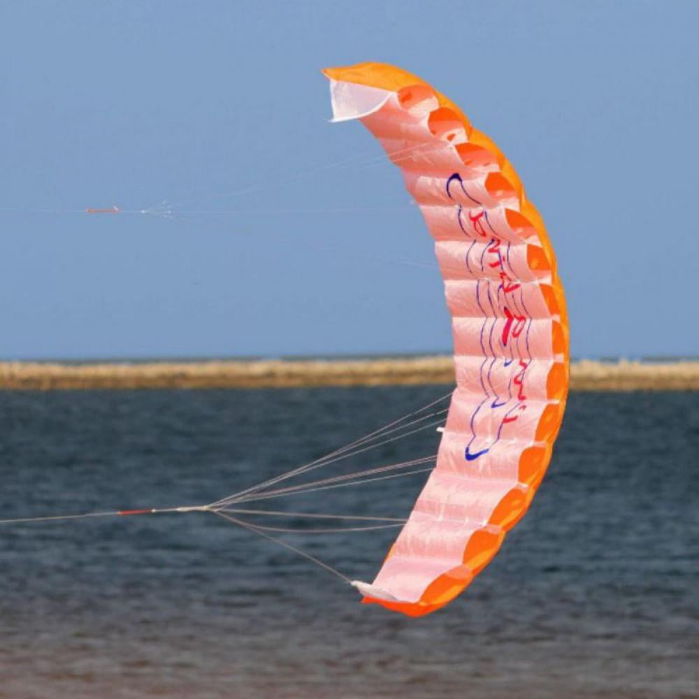 Left wind Parachute Dual Line Stunt Kite Parapente Parafoil Nylon Sport ...