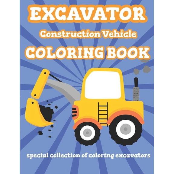 Construction Vehicles Dot Marker Coloring Book: Big Trucks, Diggers ...