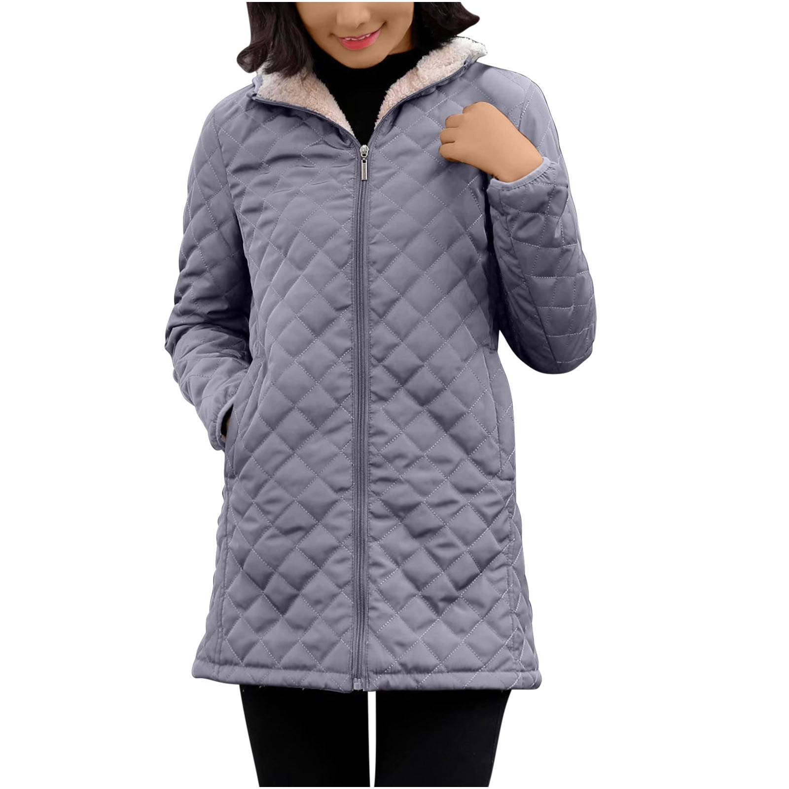 Click here for Faiwad Womens Winter Coats Hooded Fleece Padded Zi... prices