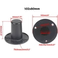 2Pcs Speaker Stand Top Hat, 102mm x 80mm Aluminum Speaker Cabinet Pole ...