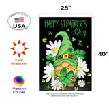 Toland Home Garden Saint Patricks Day Gnome Spring St Pats Flag Double ...