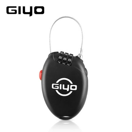 Bike Multi Function Mini Cable Lock 3 Digit Password Coded Anti-Theft ...