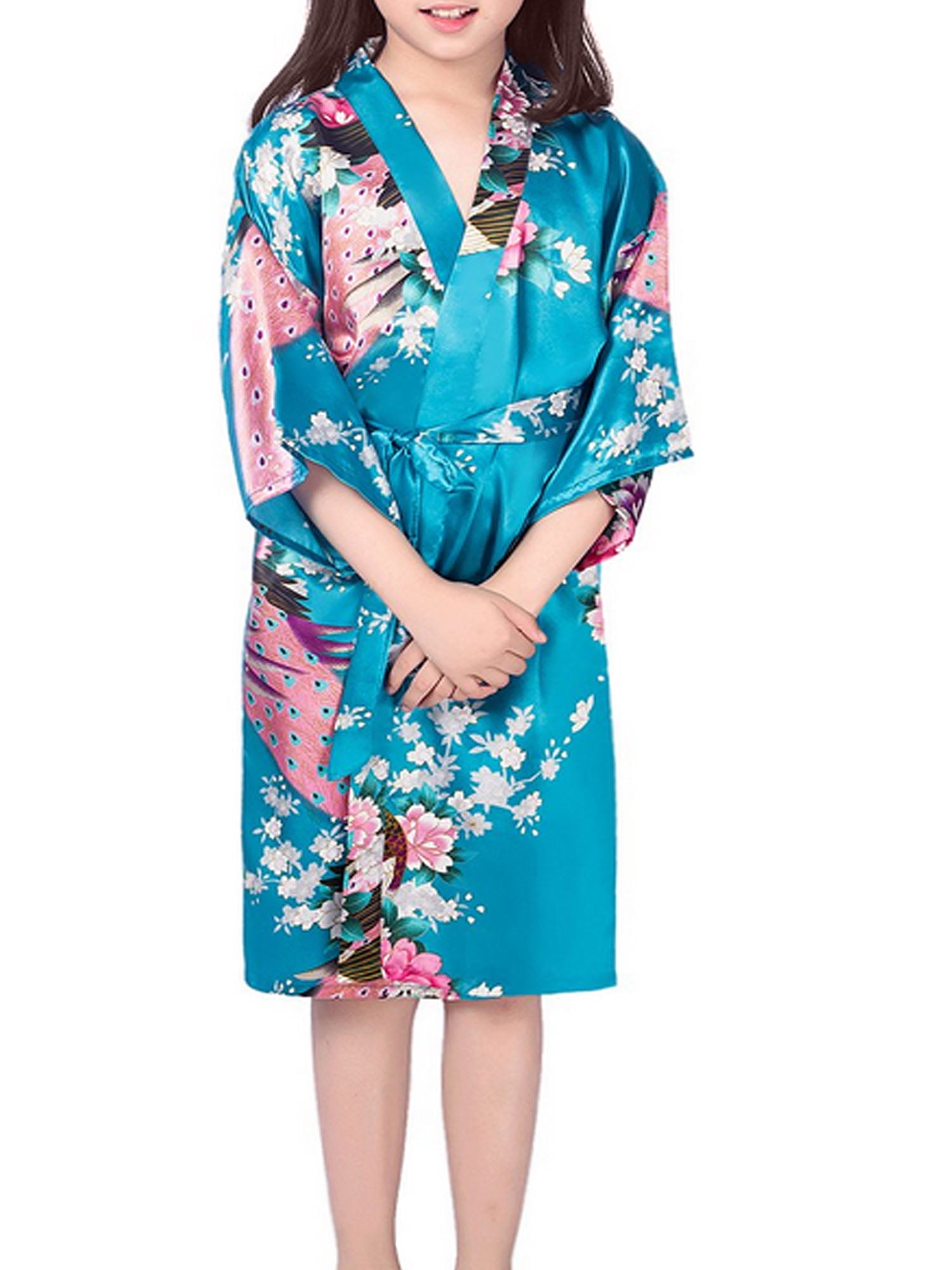 Girls Robes, Floral, Sizes 2T-14, Flower Girl Robes, Spa Party ...