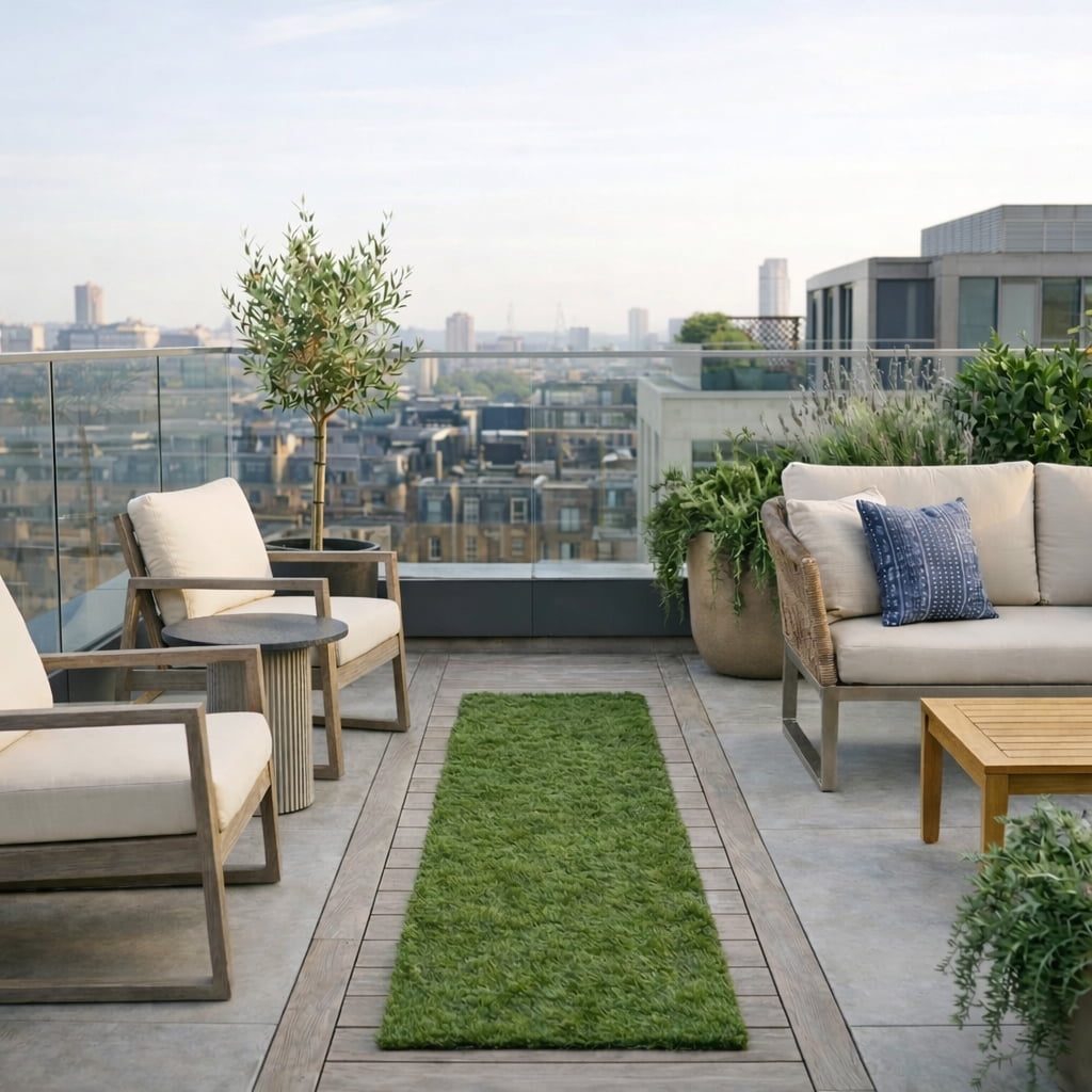 Click here for Ecarpet Faux Grass Green Rug 2 X 6 Runner prices