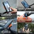 ROCKBROS Magnetic Waterproof Bike Phone Holder,Touch-Screen for 4.7-6.9 ...