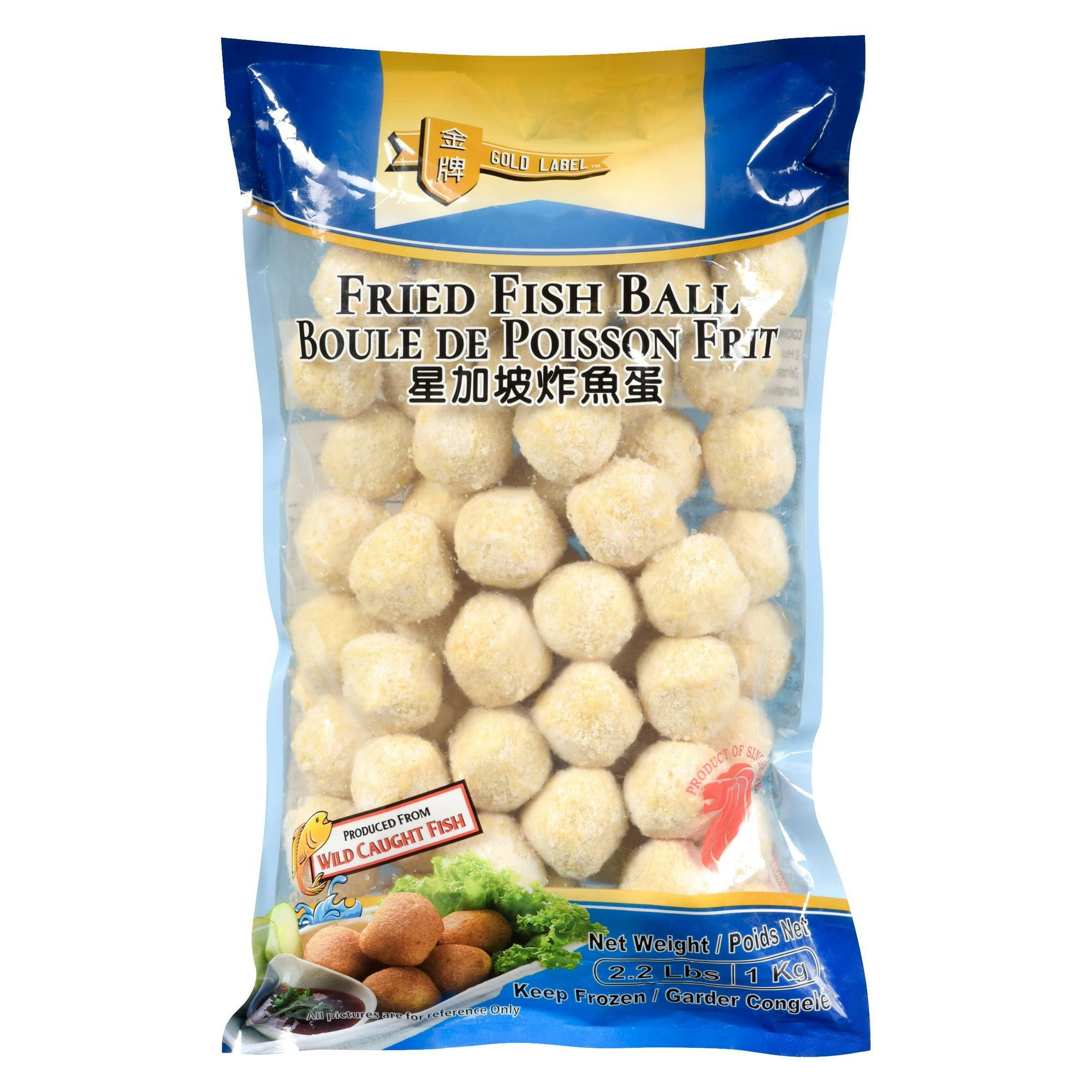 Gold Label Fried Fish Ball, Frozen, 1 kg - Walmart.ca