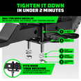 Rhino USA Hitch Tightener Anti-Rattle Clamp Heavy Duty Steel Stabilizer ...