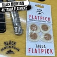 4X BLACK MOUNTAIN Handcrafted Tagua Guitar Picks With Instrument Cables ...