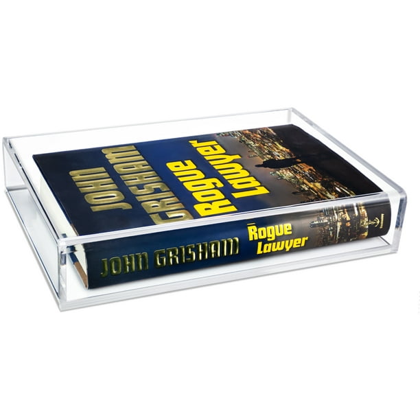 Clear Acrylic Table Top Book Display Case - 10.25" x 7.1" x 1.75 ...