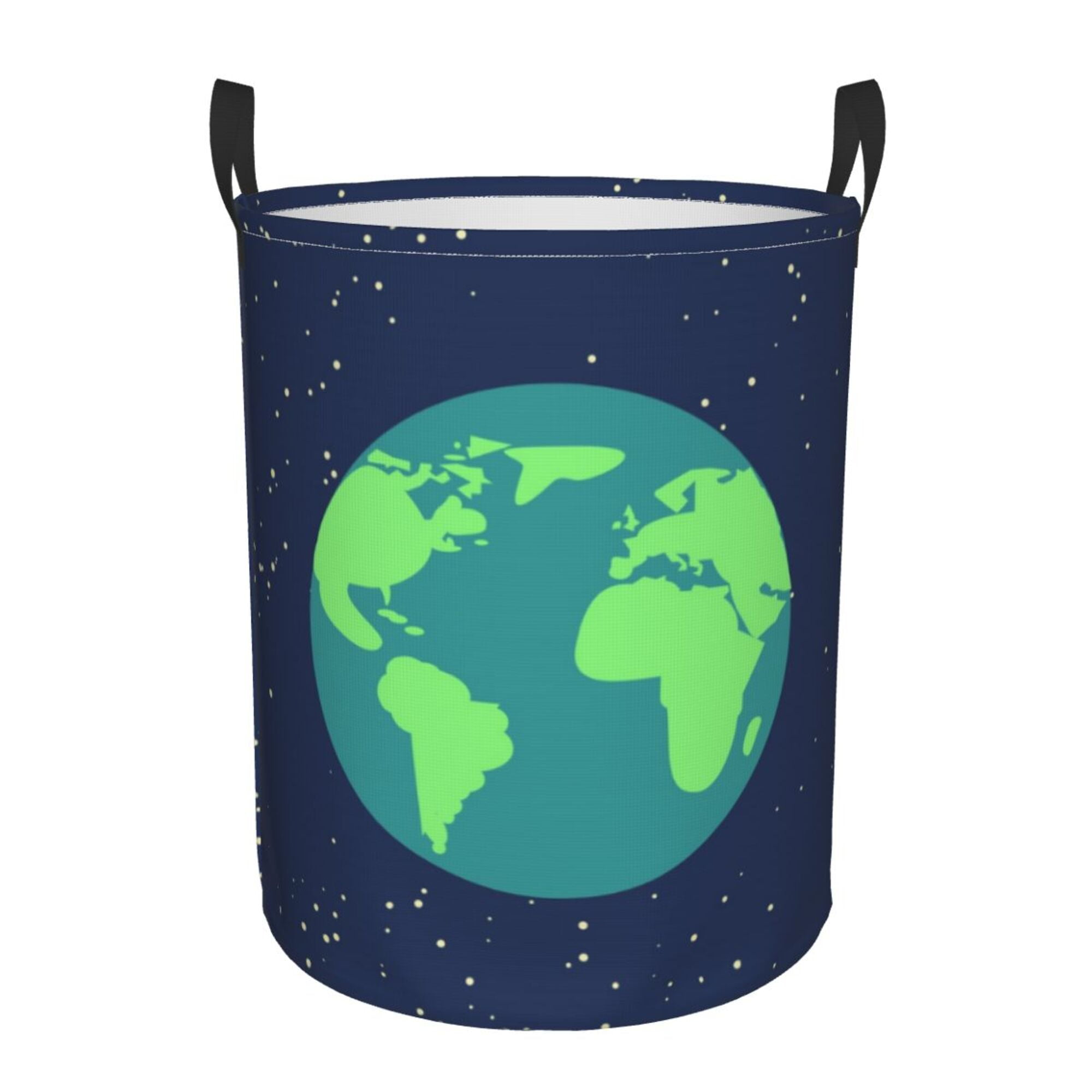 LNWH Laundry Basket, World Globe Earth Map Pattern Foldable Laundry ...