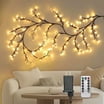 Enchanted Willow Vine Lights with Remote, Christmas Decorations DIY Vines for Room Decor, 144 ...