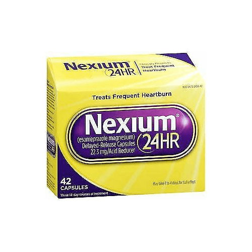 Nexium 24 HR 20mg Acid Reducer Tablet 42 ea (Pack of 6) - Walmart.com