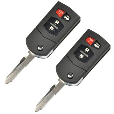 HQRP 2-Pack Remote Key Fob Shell Case Keyless Entry W/ 4 Buttons for ...