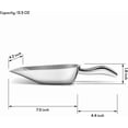 BRAWN- Ice Scoop, Stainless Steel Ice Scoop, Mirror Finish, Heavy Duty ...