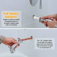 Tub Spout Adapter Universal 4 in 1 Bathtub Spout Conversion Kit Easy ...