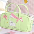 Cat Print Tote Pencil Case, Cute Cat Design with Carry Handle, Portable ...