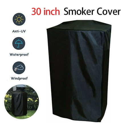 30-Inch Electric Smoker Cover Outdoor Polyester Heavy Duty Waterproof ...