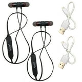 2 Acuvar Wireless Magnetic Rechargeable Earbuds With In Line Mic and ...