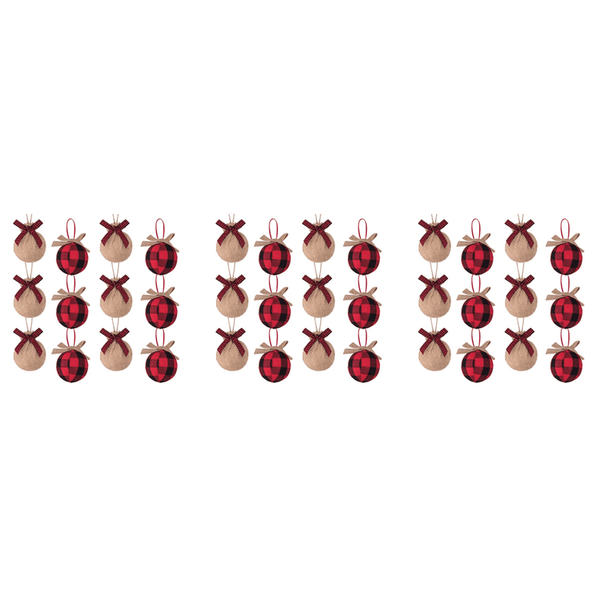 Click here for Unbranded Ornaments  36 Pcs 2-1/2 Inches Red Black... prices