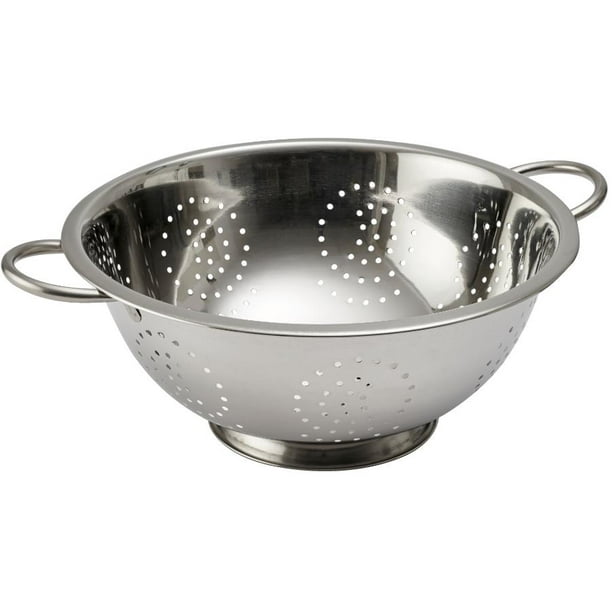 Deep Stainless Steel Colander - 8 Qt - Walmart.ca
