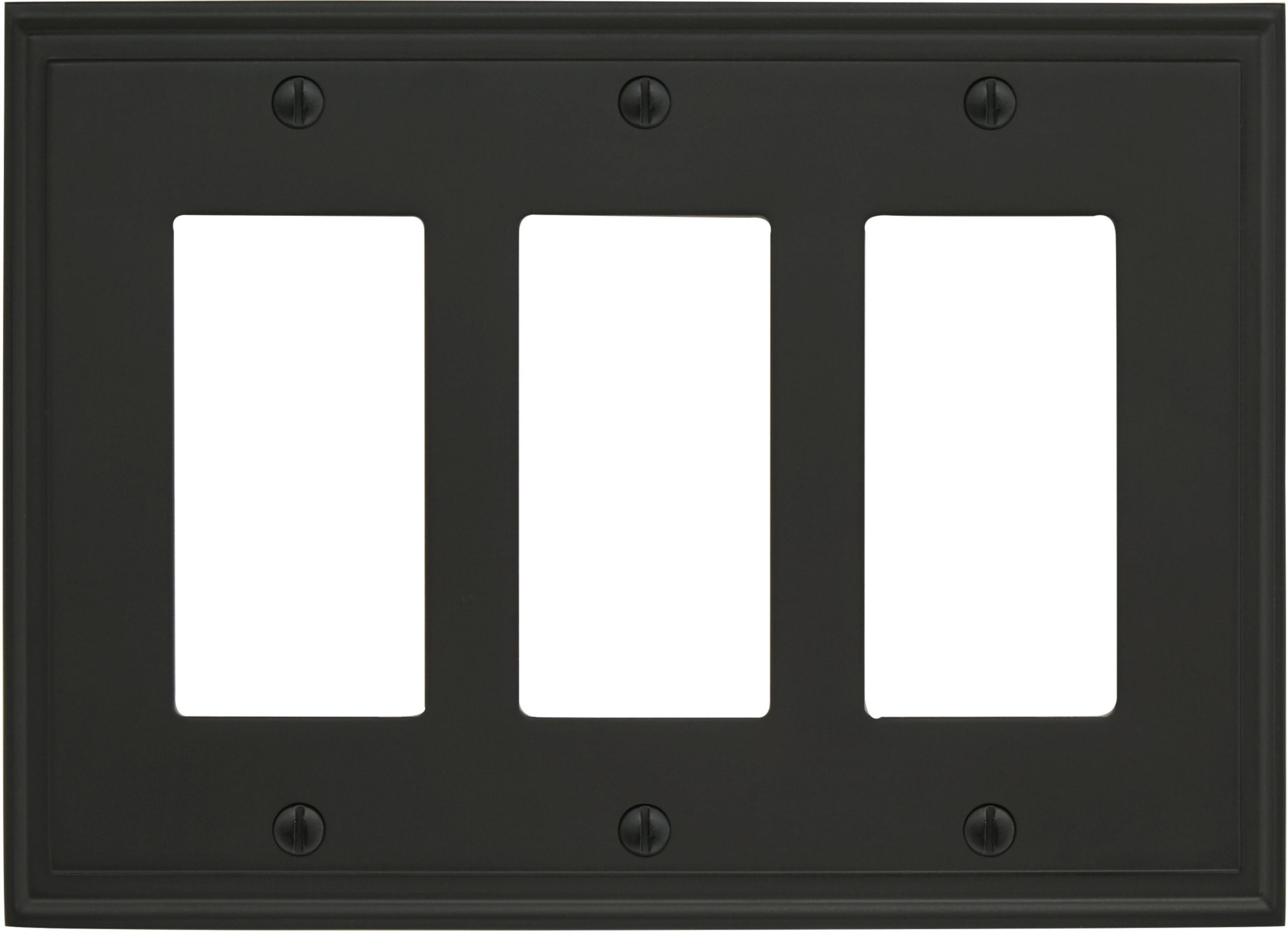 Amerock Bp36520 Mulholland Triple Rocker / Gfi Outlet Wall Plate ...