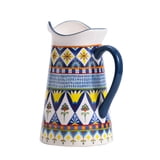 Bico Morocco Ceramic 2.5 Quarts Pitcher with Handle, Decorative Vase ...